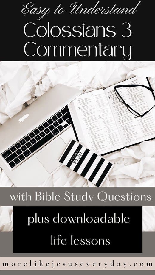 Easy to Understand Colossians 3 Commentary with Bible Study Questions ...