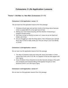 Easy to Understand Colossians 3 Commentary with Bible Study Questions ...